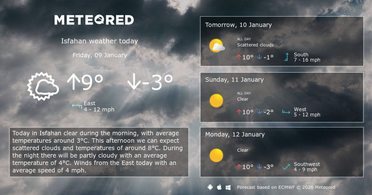 Weather Isfahan. 14 day Forecast - yourweather.co.uk | Meteored