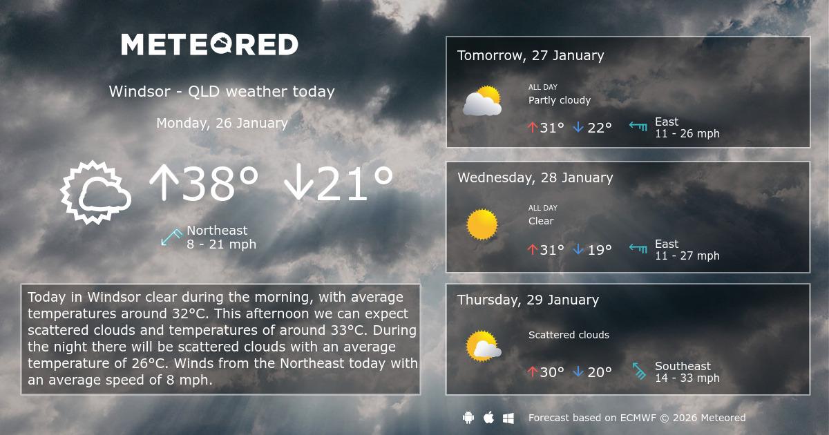 Weather Windsor - QLD. 14 day Forecast - yourweather.co.uk | Meteored